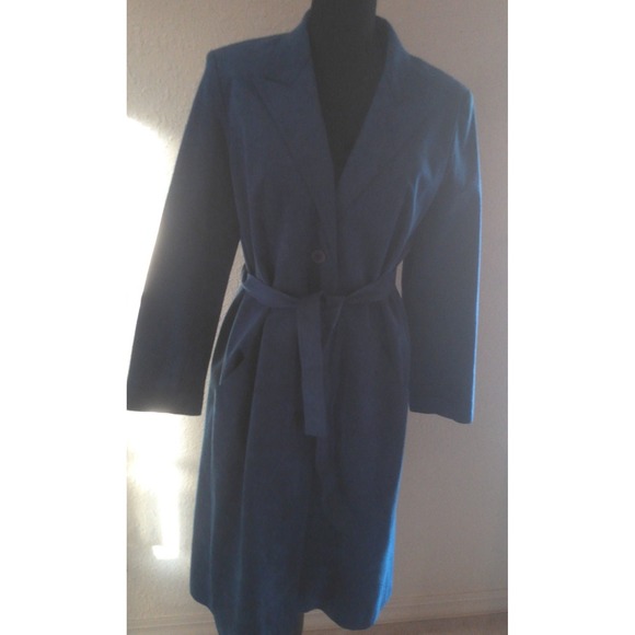 Jackets & Coats | Ultrasuede Blue Duster Jacket Size 12bn316 | Poshmark